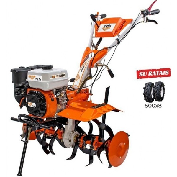 Benzininis kultivatorius-motoblokas, Ruris 731K su ratais