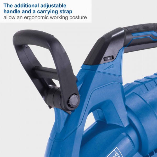 Akumuliatorinis lapų pūstuvas - surinkėjas Scheppach 3in1 BC-BLV720-X ...