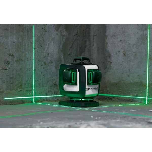 Kryžminių linijų lazeris KAPRO 884G Green 4D