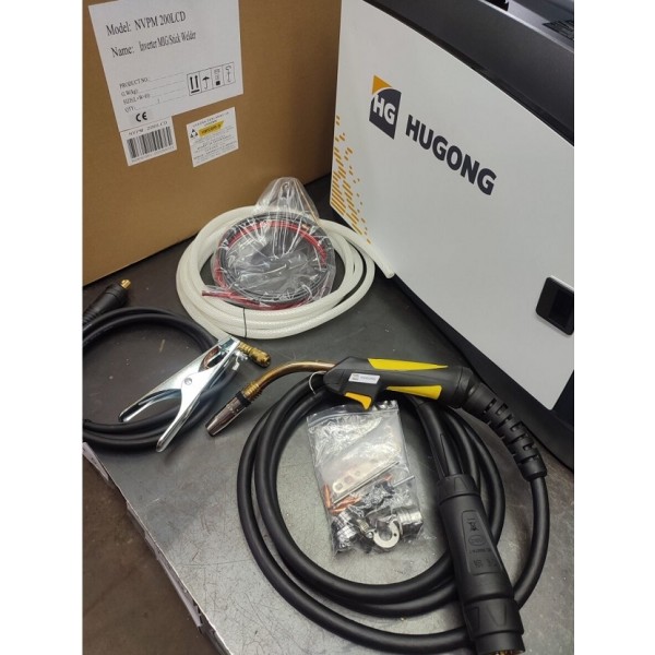 Suvirinimo pusautomatis Hugong NVPM 200 LCD DUAL PULSE 200A, 230V