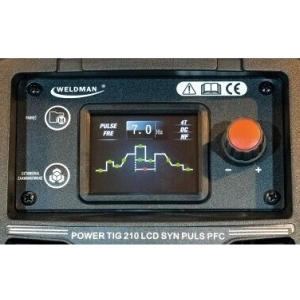 Suvirinimo aparatas Weldman POWER TIG 210 LCD AC/DC SYN PULS PFC